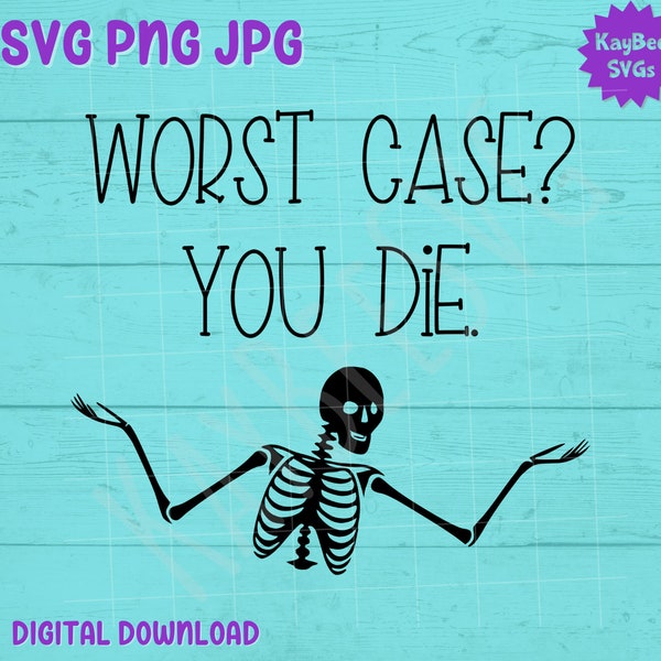 Worst Case You Die Svg - Etsy