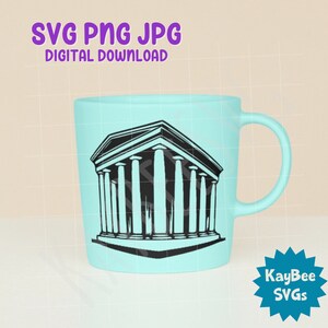 Greek Parthenon SVG PNG JPG Clipart Digital Cut File Download for ...