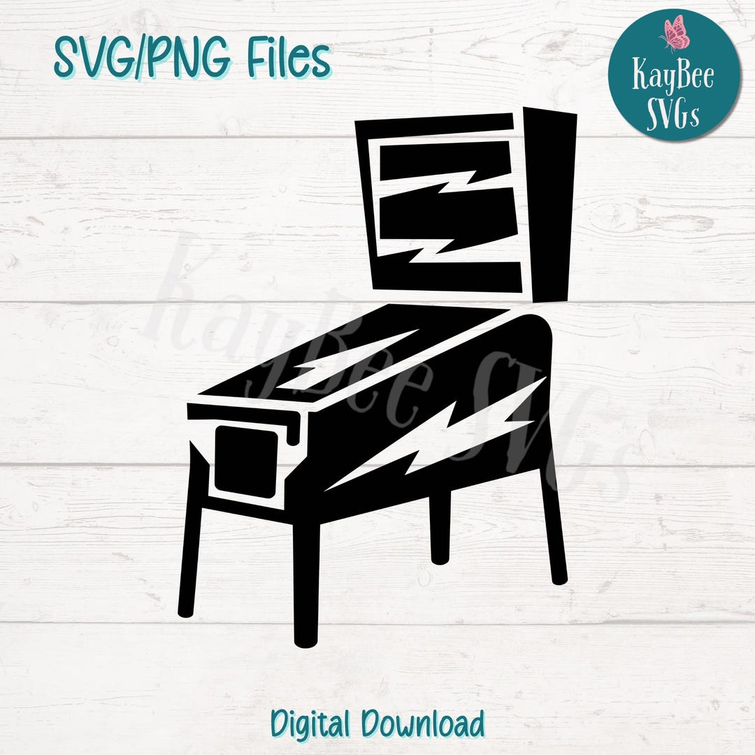 Pinball Machine SVG Cut Files: Cricut, Silhouette (digital) - Etsy