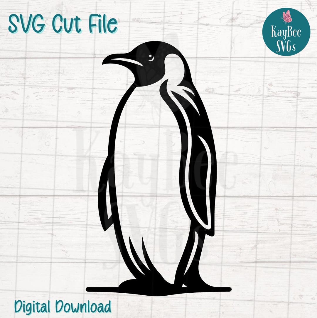Penguin SVG: Clipart Cut Files for Cricut, Silhouette, Laser Engraving ...