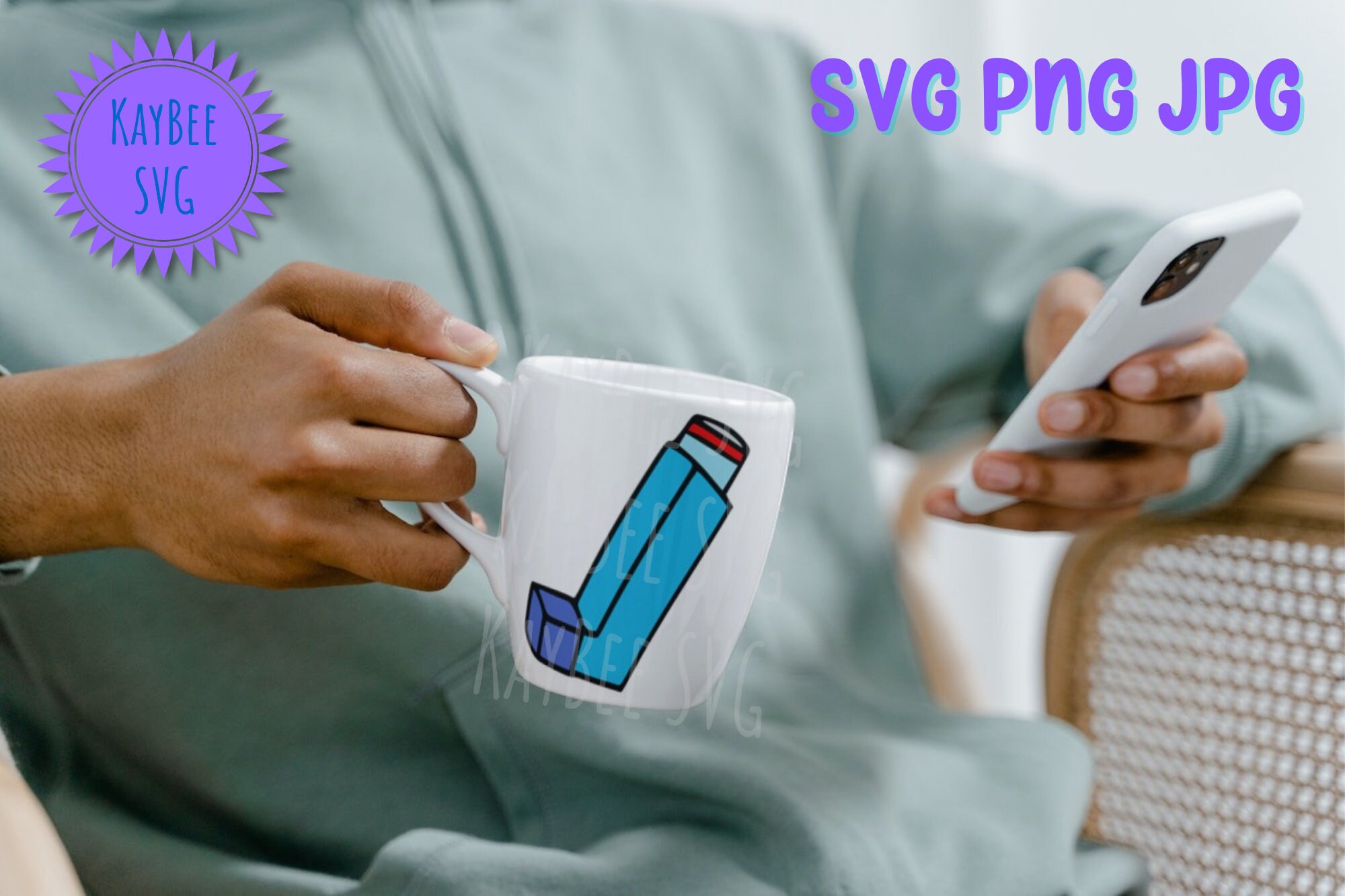 Asthma Inhaler SVG PNG JPG Clipart Cut File Download for - Etsy