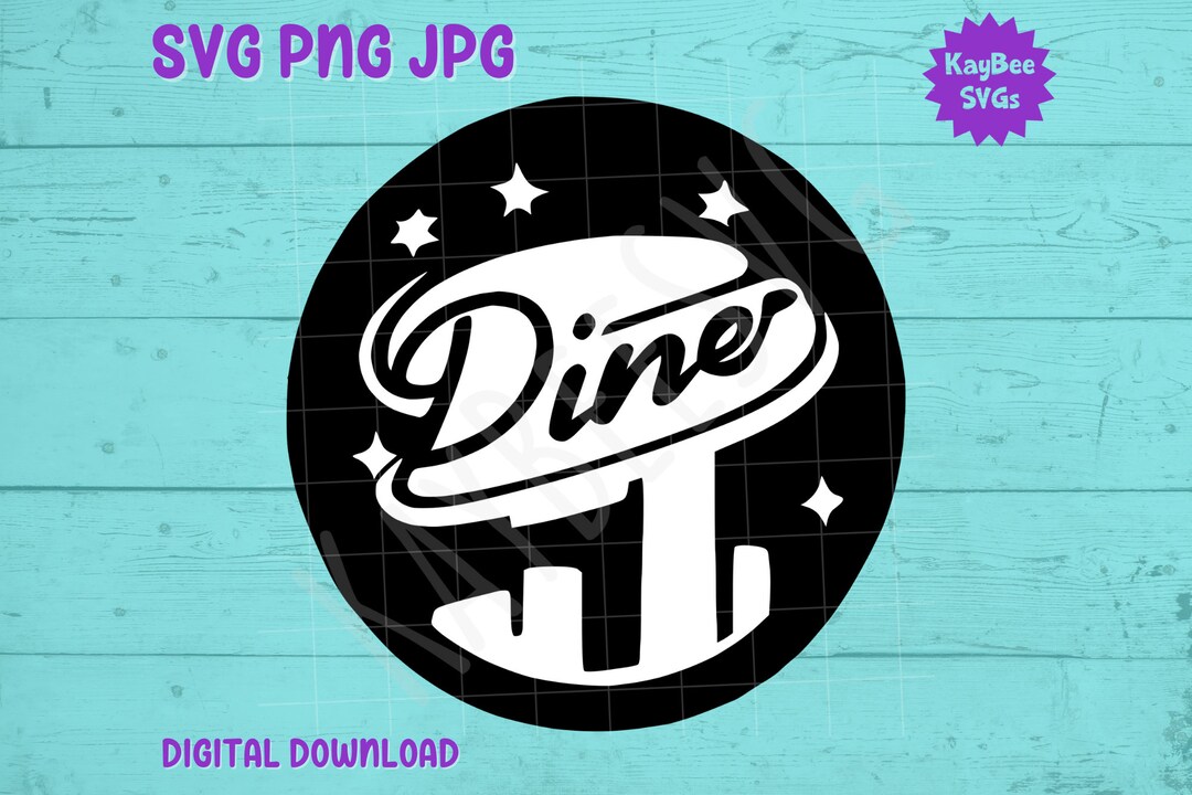 Diner Sign SVG PNG JPG Clipart Digital Cut File Download for - Etsy Ireland