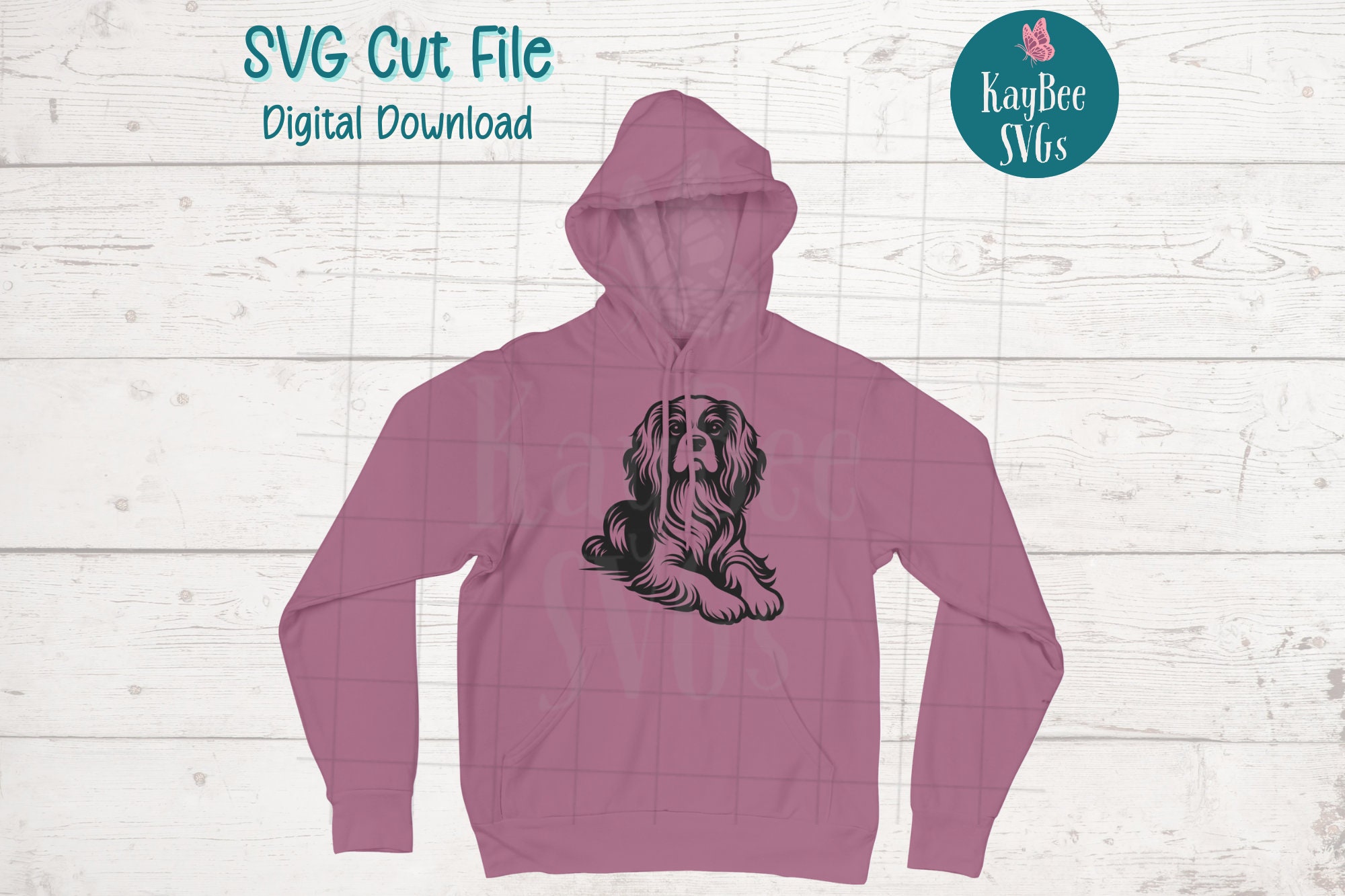 Cavalier King Charles Spaniel SVG, Cricut, Silhouette Cut Files ...