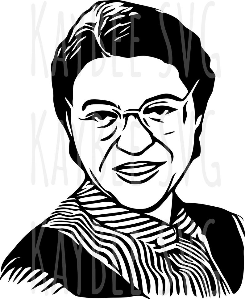 Rosa Parks SVG PNG Jpg Clipart Digital Cut File Download for - Etsy