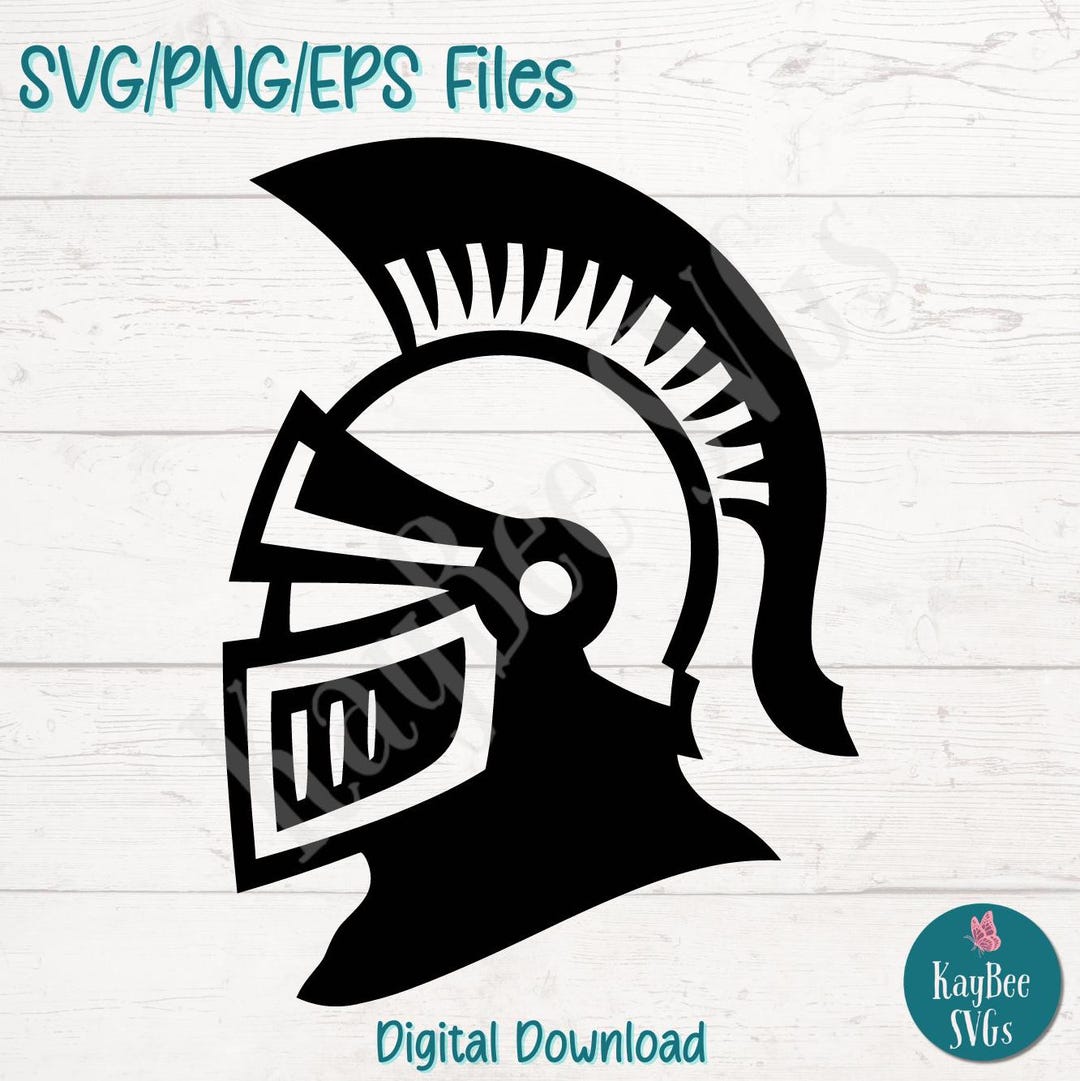 Templar Knight Helmet SVG PNG Cut Files for Cricut, Silhouette Digital ...
