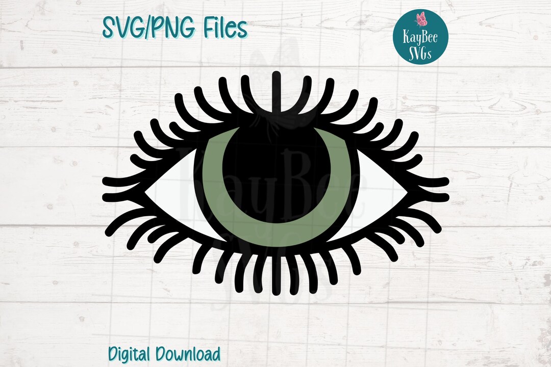 Eye SVG/PNG Cut Files for Cricut, Silhouette, Digital Download ...