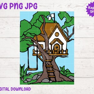 Tree House SVG PNG Jpg Clipart Digital Cut File Descargar para - Etsy ...