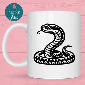 Viper Snake SVG PNG Cut Files for Cricut, Silhouette Digital Download ...