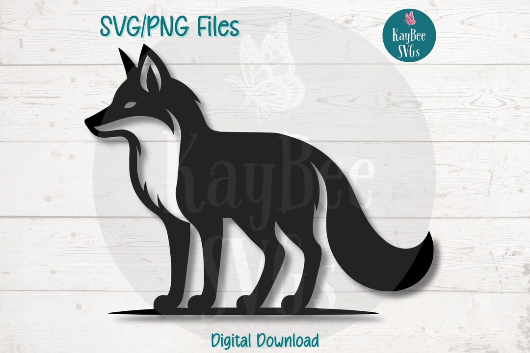 Fox SVG | PNG Cut Files for Cricut, Silhouette, Digital Download ...
