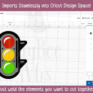 Traffic Stoplight SVG Cut File for Cricut, Silhouette, Digital Download ...