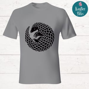 Curled up Pangolin SVG PNG Cut Files for Cricut, Silhouette Digital ...