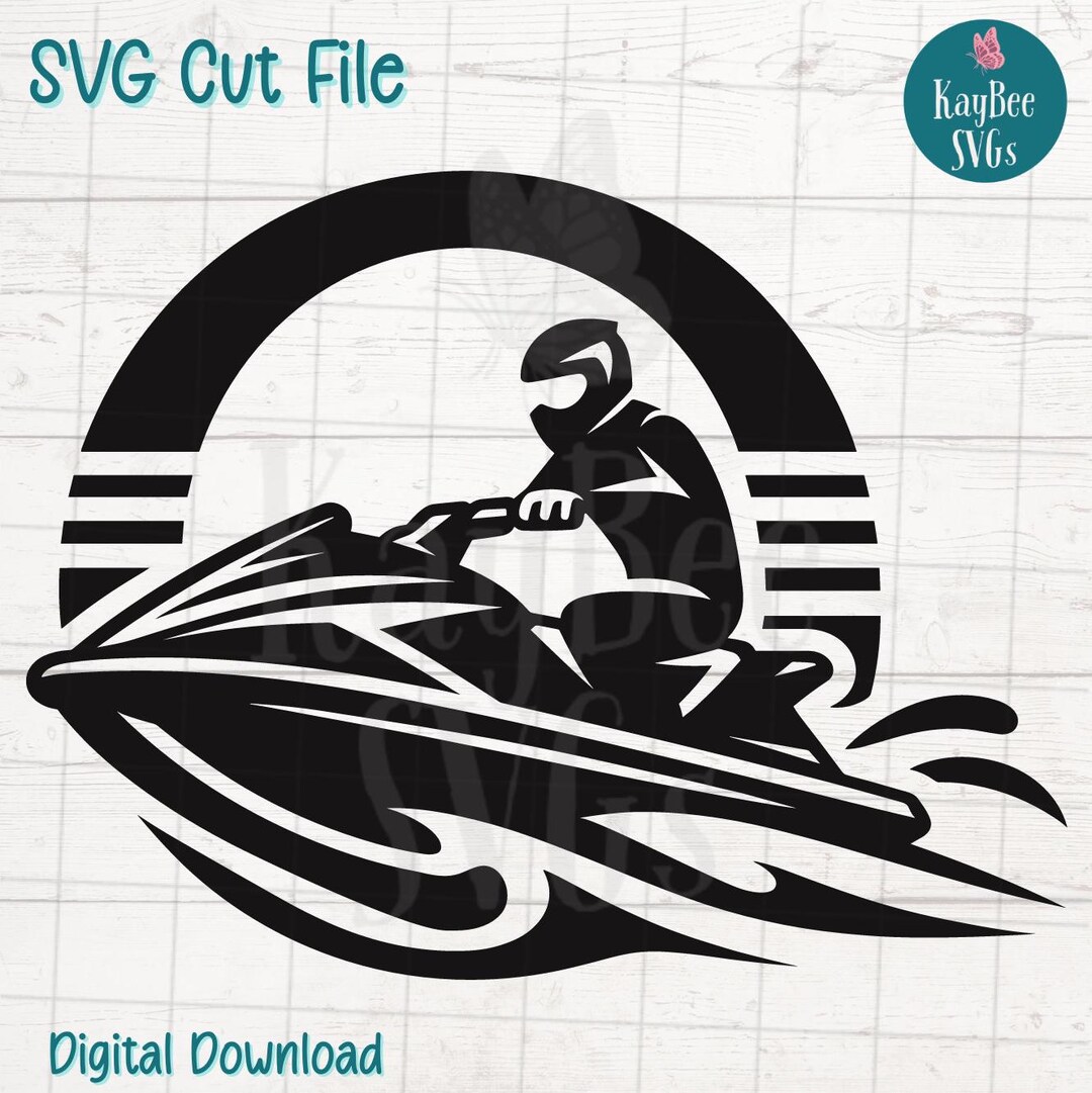 Personal Watercraft SVG PNG Cut Files for Cricut Silhouette Digital ...
