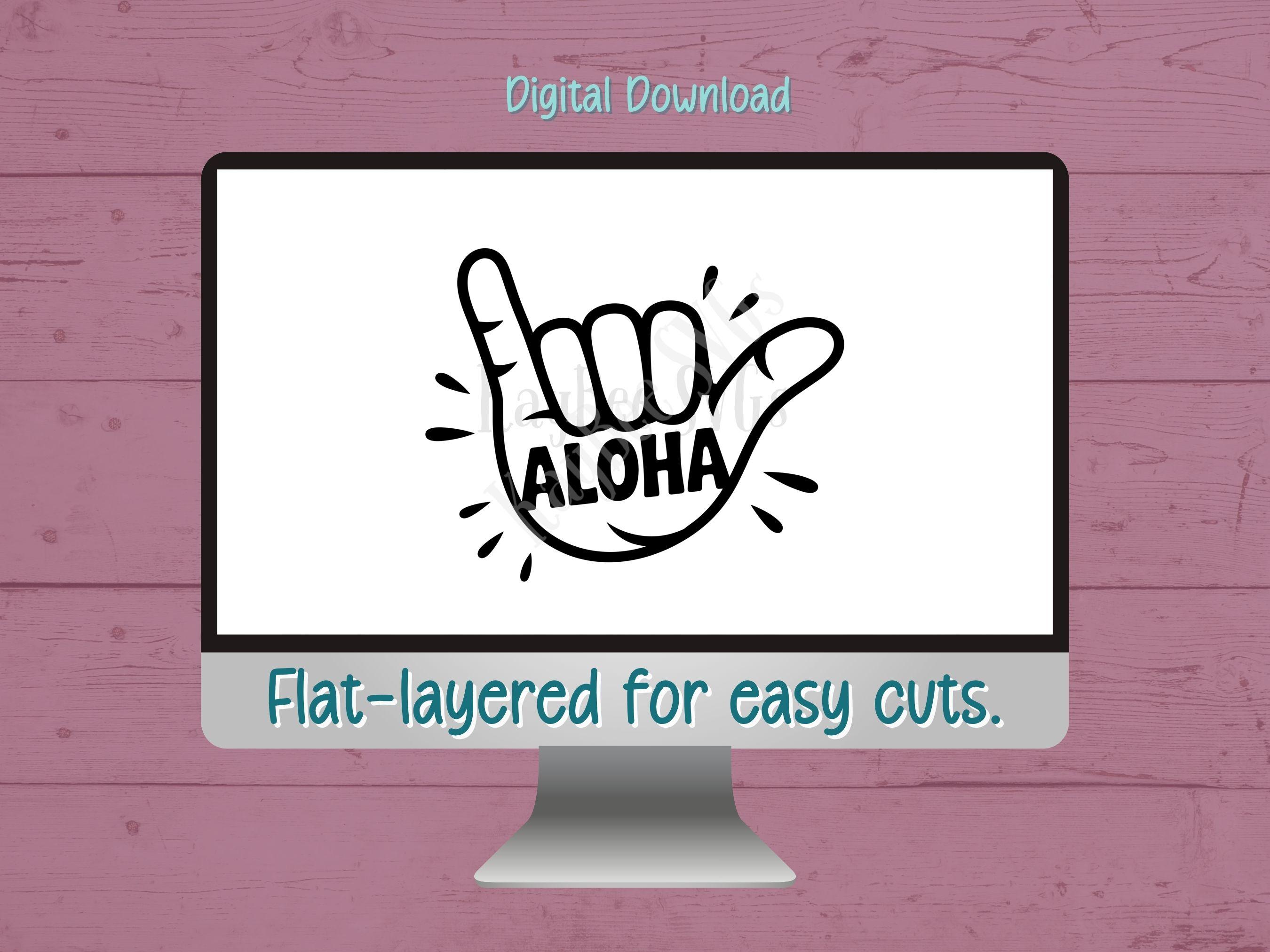 Aloha Shaka Hand Hawaiian SVG PNG Clipart Cut Files for Cricut ...