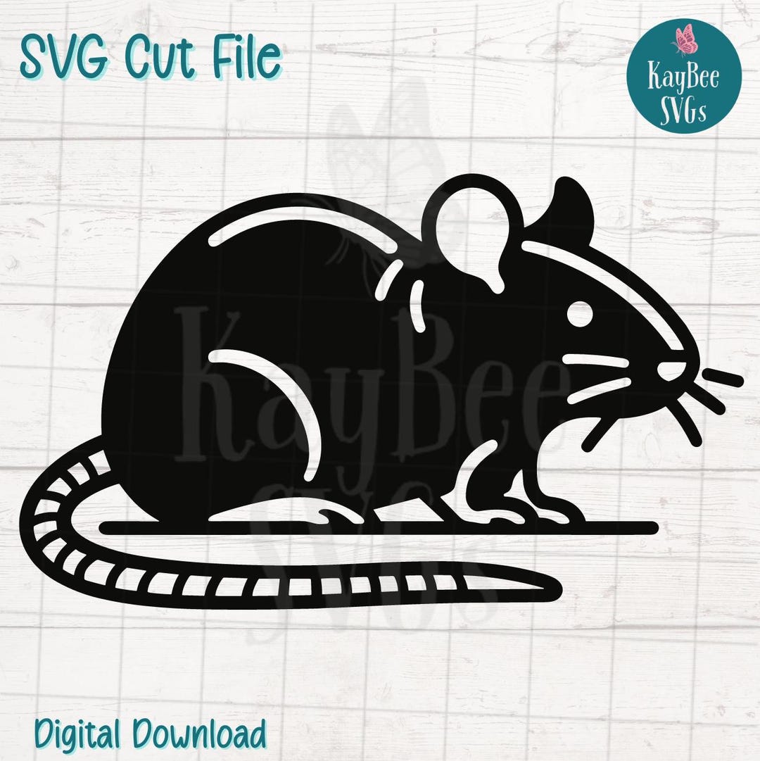 Rat SVG PNG Rodent Clipart for Pet Lovers and Spooky Craft Projects ...
