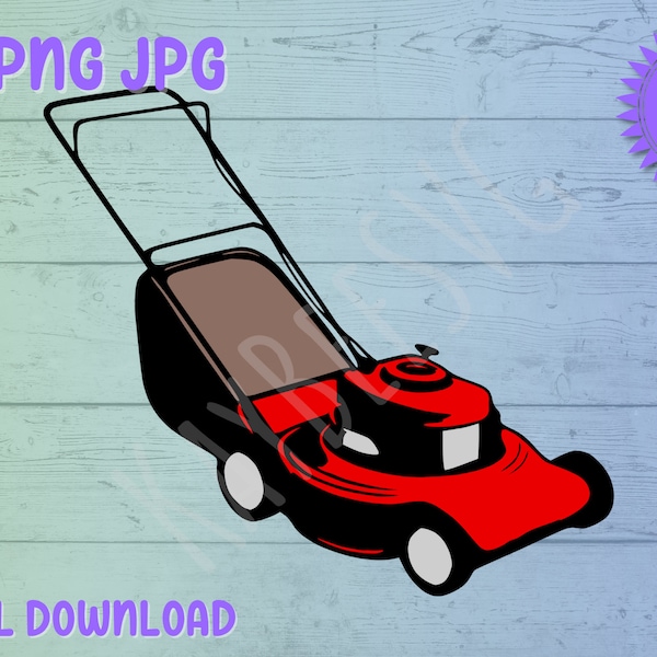 Lawnmower Svg - Etsy