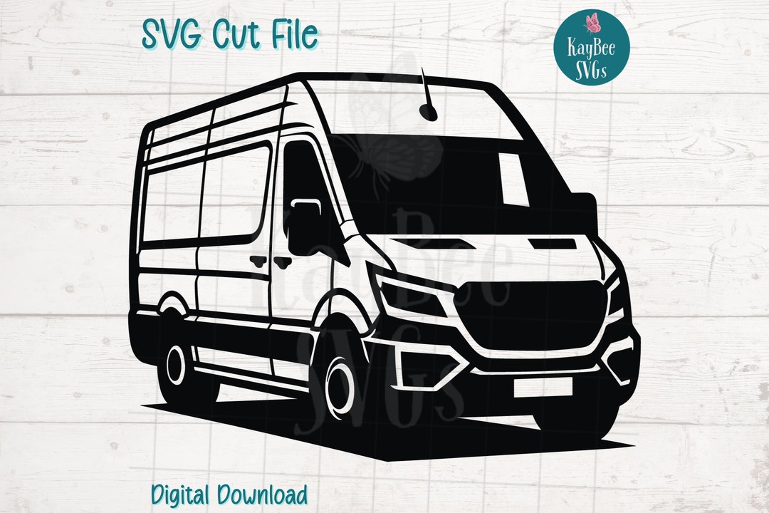 Utility Van Vehicle SVG Digital Cut File for Cricut, Silhouette ...