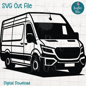 Utility Van Vehicle SVG Digital Cut File for Cricut, Silhouette ...