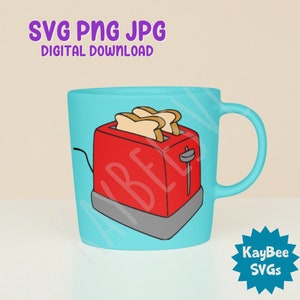 Kitchen Toaster SVG PNG JPG Clipart Digital Cut File Download for ...