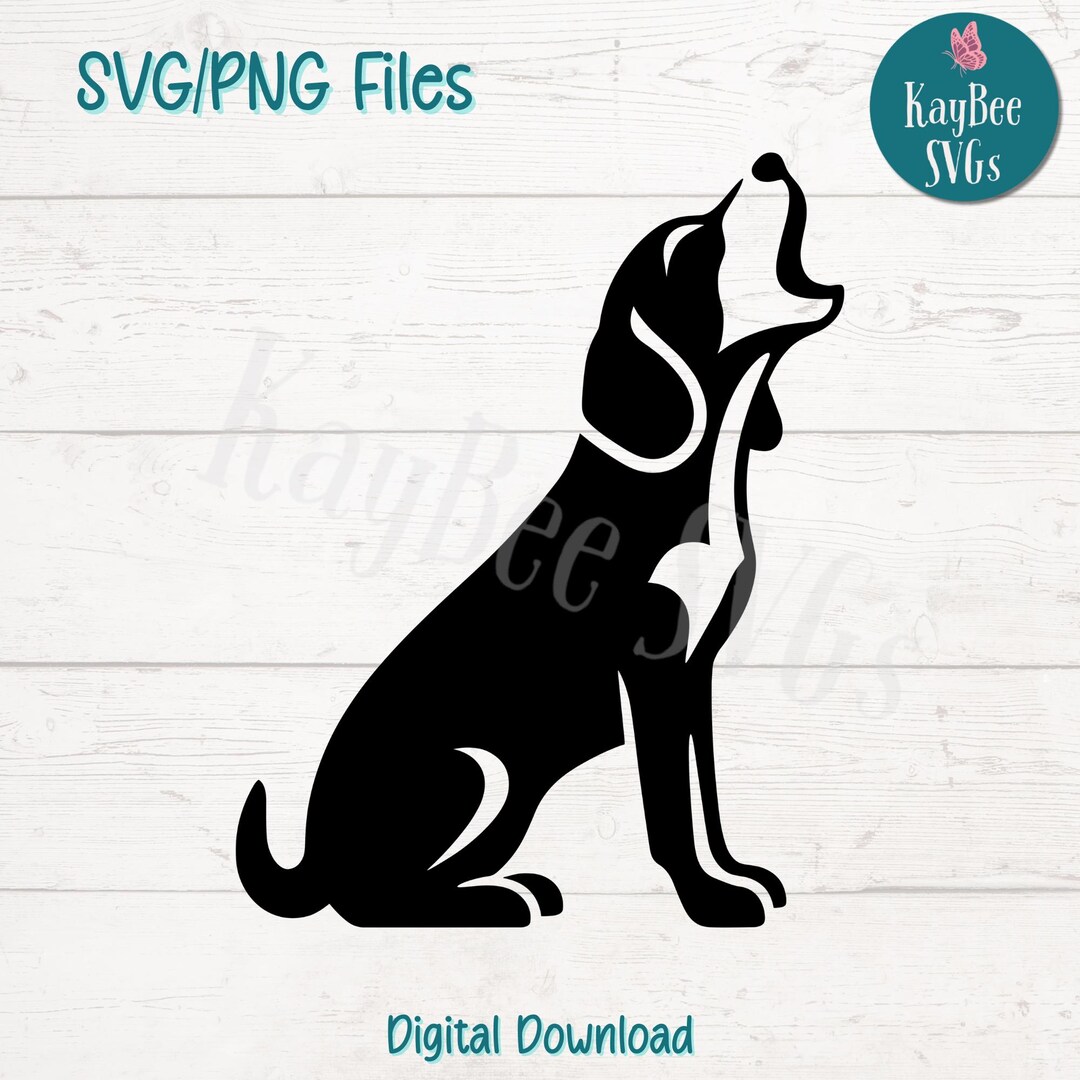 Howling Beagle SVG: Clipart Cut Files for Cricut, Silhouette, Laser ...