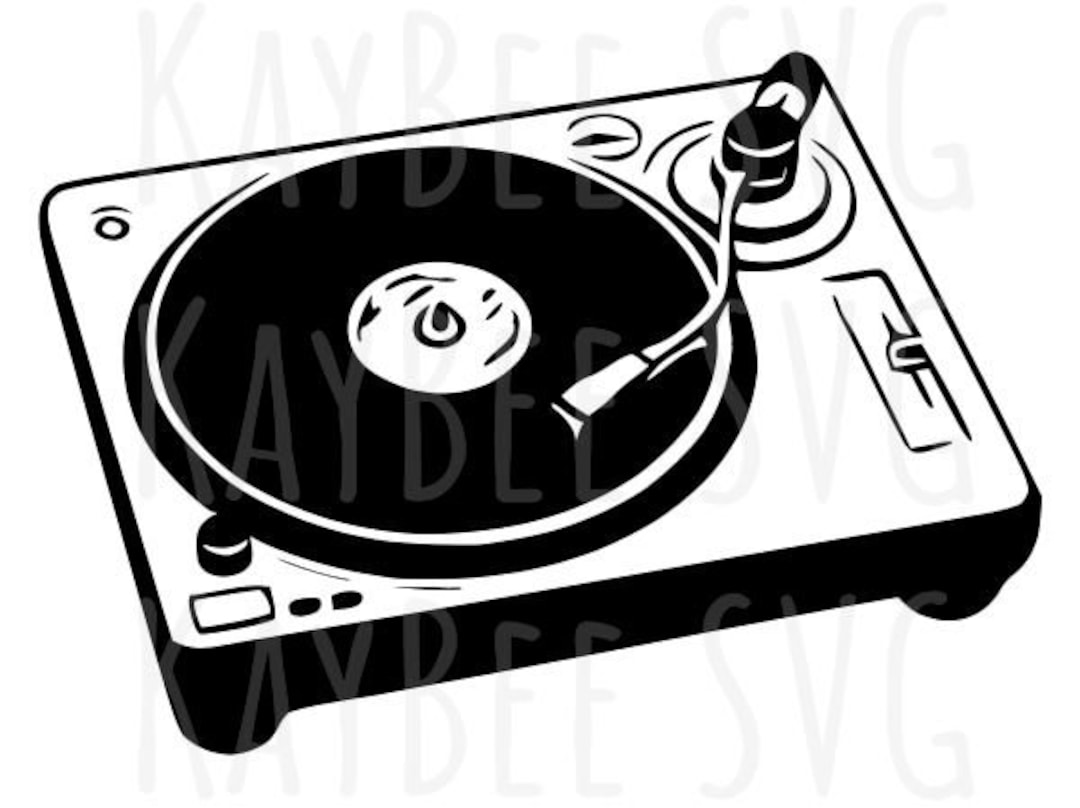 Record Player Turntable SVG PNG Jpg Clipart Digital Cut File Download ...