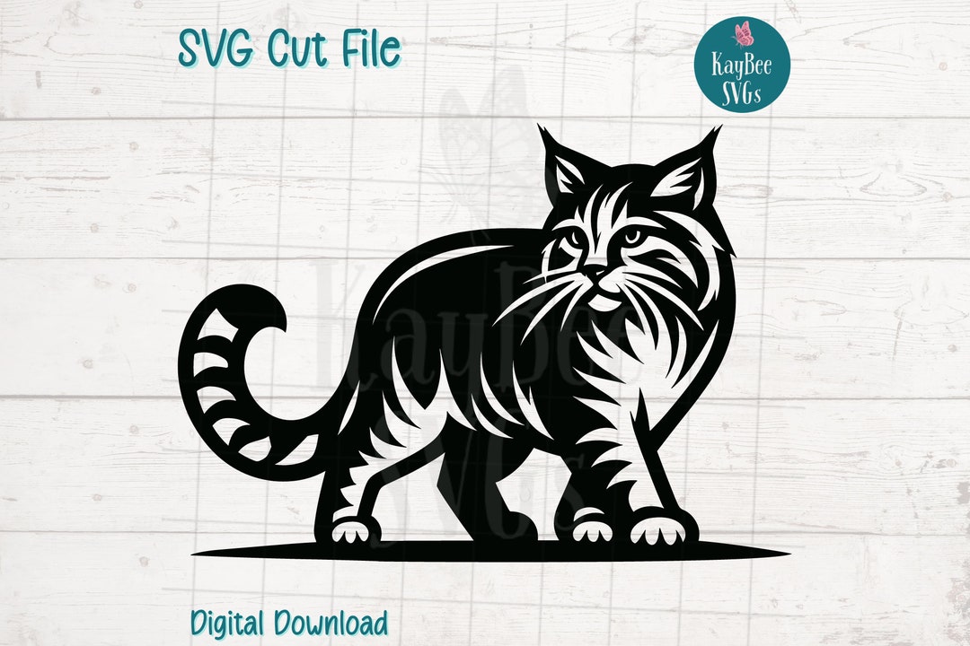 Wildcat SVG Cut File for Cricut, Silhouette, Digital Download ...