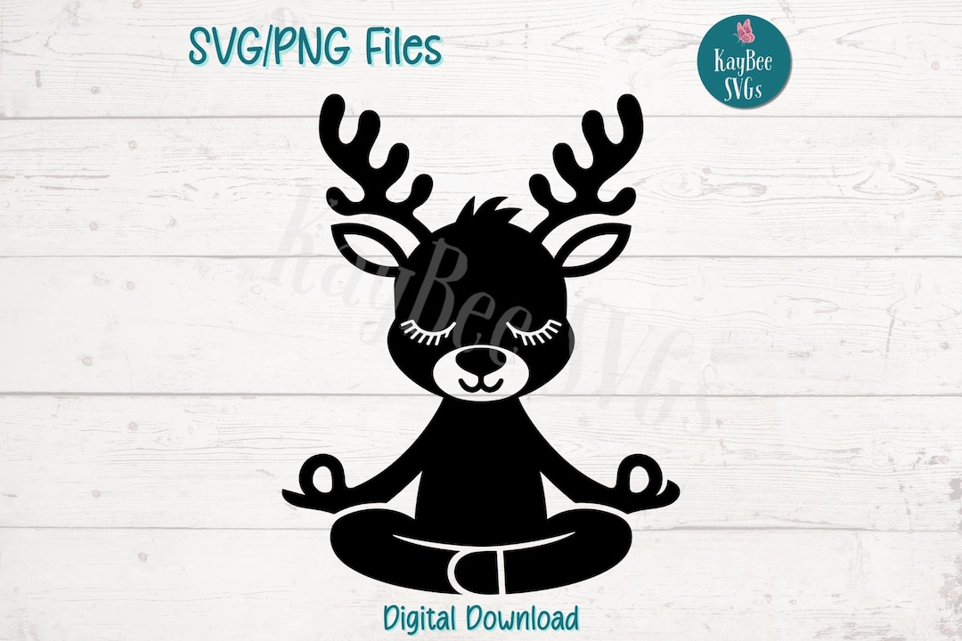 Reindeer Yoga SVG, PNG, Christmas Fitness Clipart (digital) - Etsy