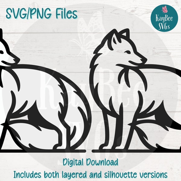 Arctic Fox Svg - Etsy