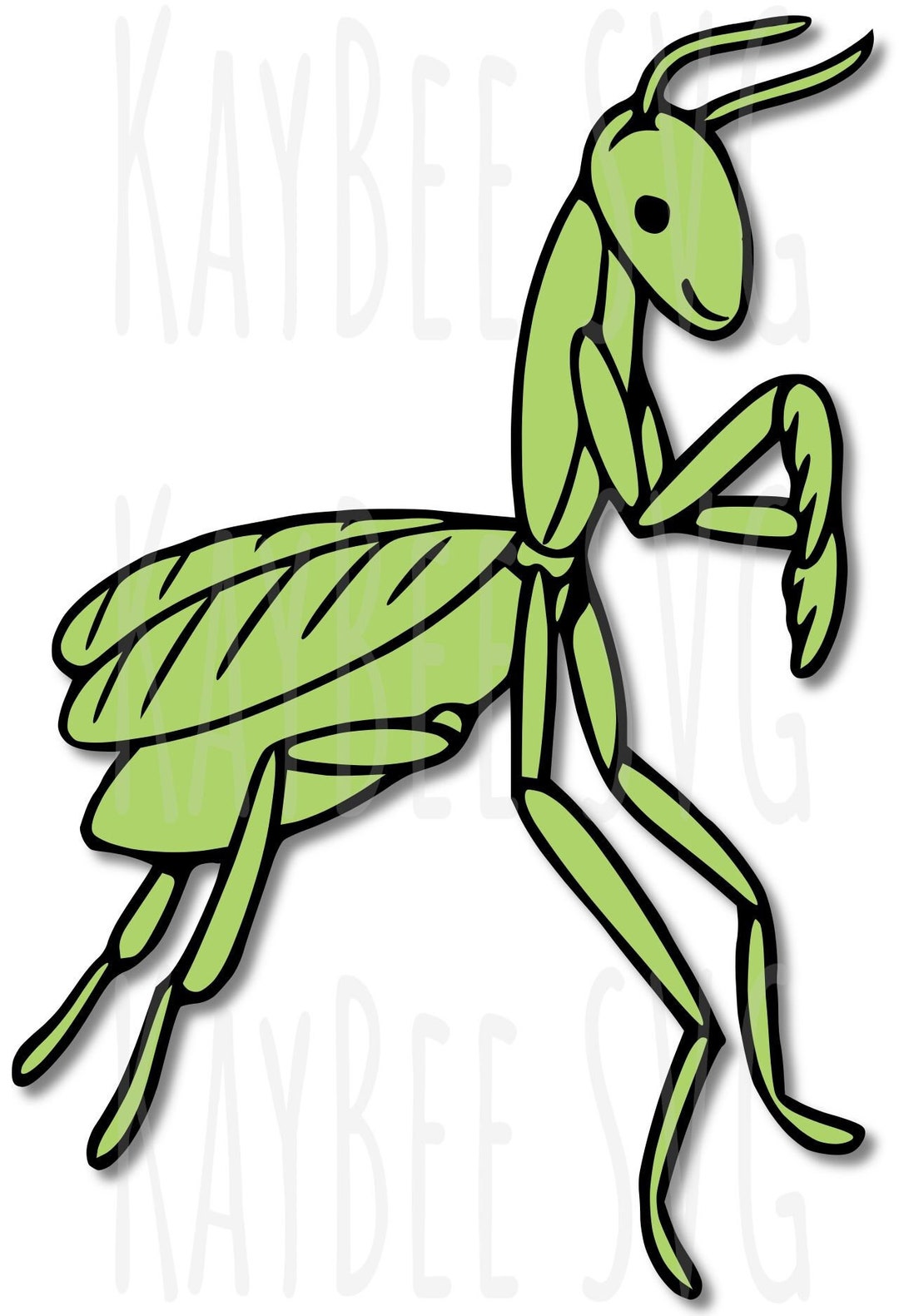 Praying Mantis SVG PNG JPG Clipart Digital Cut File Download for Cricut ...