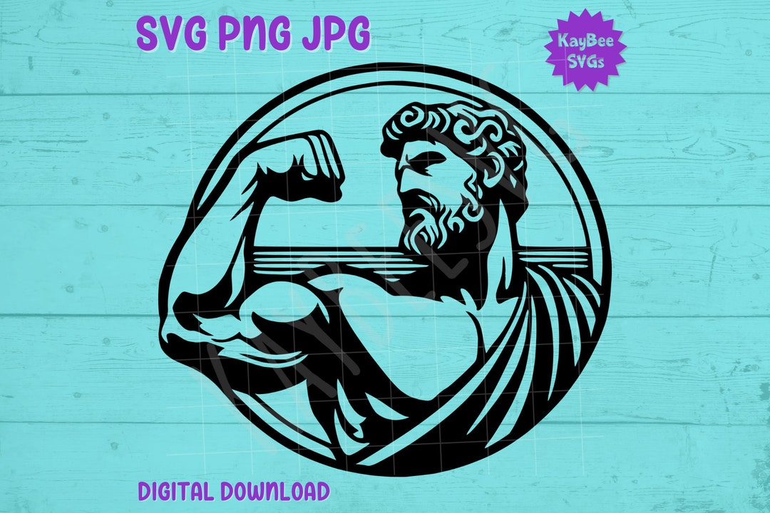 Hercules SVG PNG JPG Clipart Digital Cut File Download for Cricut ...