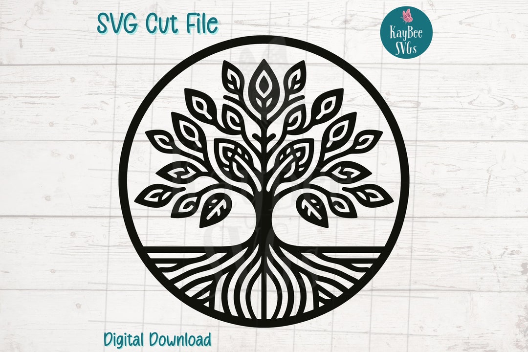 Tree of Life SVG Digital Cut File for Cricut, Silhouette, Engraving ...
