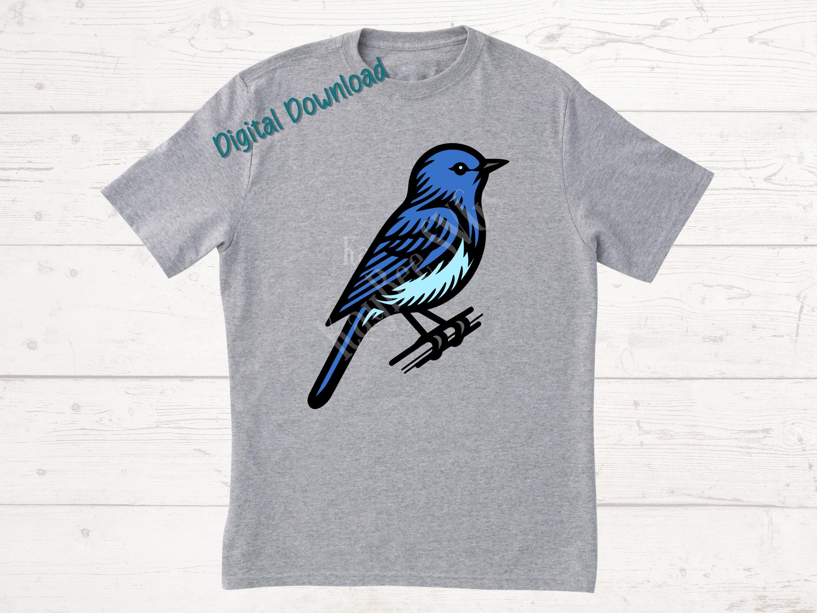 Bluebird SVG PNG Clipart Cut Files for Cricut, Silhouette, Laser ...