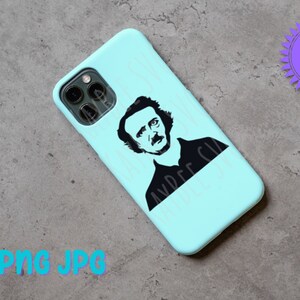 Edgar Allan Poe SVG PNG JPG Clipart Digital Cut File Download for ...