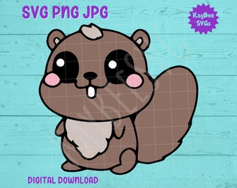 Beaver Digital Vector Cut Download Svg Png - Etsy