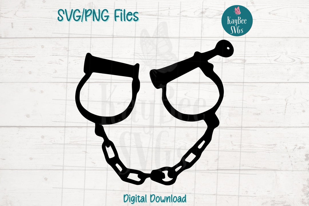 Buy Prison Shackles SVG/PNG Cut Files for Cricut, Silhouette, Digital ...