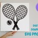 Tennis Rackets and Tennis Ball SVG PNG JPG Clipart Digital Cut - Etsy