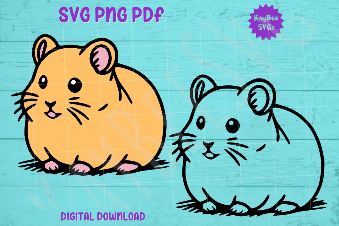 Buy Hamster SVG PNG PDF Clipart Digital Cut File Download for Cricut ...