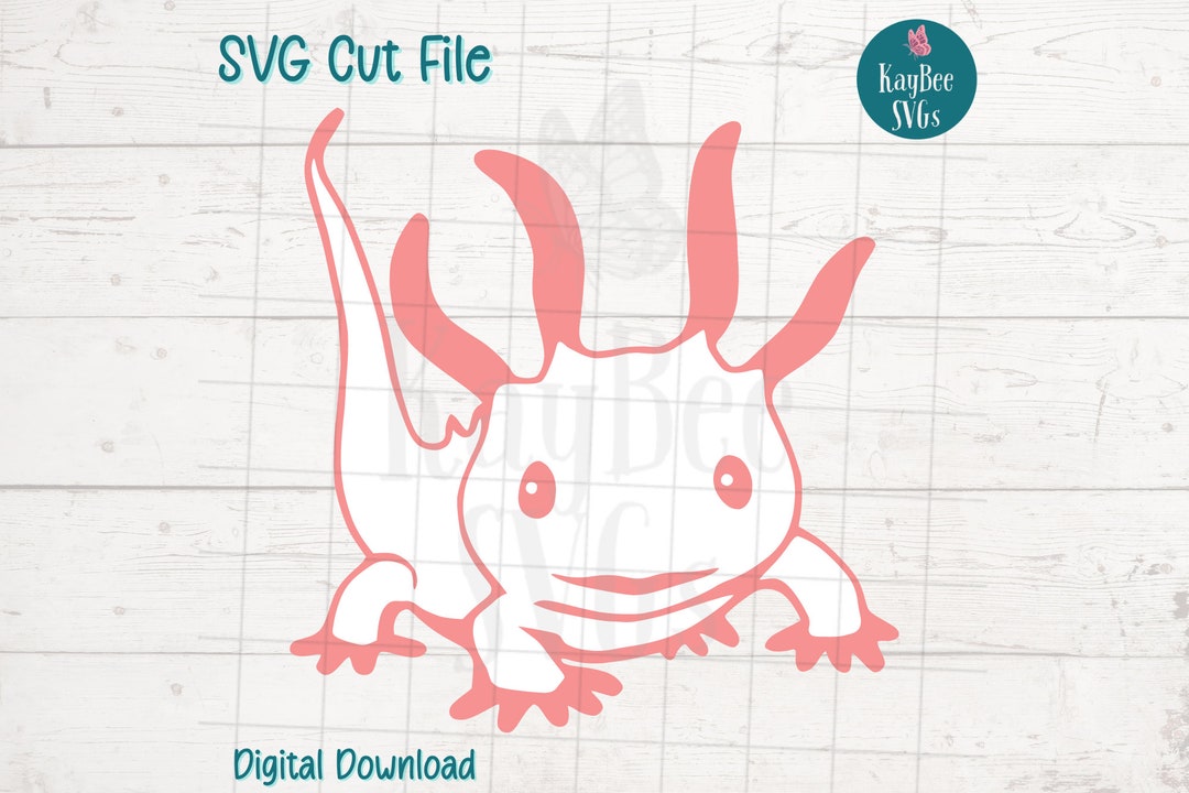 Axolotl SVG Cut File for Cricut, Silhouette, Digital Download ...