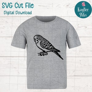 Budgie Parakeet Bird SVG Digital Cut Files for Cricut, Silhouette ...