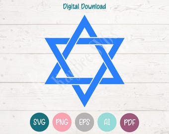 Star of David Bundle PNG - Jewish Star SVG - Hanukkah Clipart Set ...