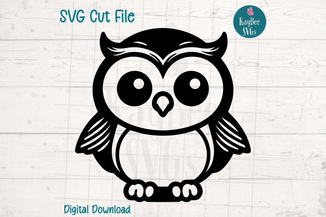 Baby Owl SVG Cut File for Cricut, Silhouette, Digital Download ...