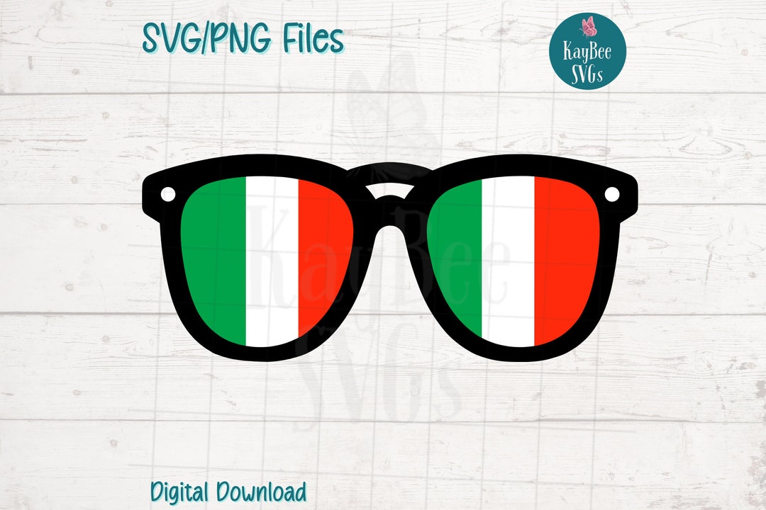 Italian Flag Sunglasses SVG/PNG Cut Files for Cricut, Silhouette ...