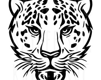 Snow Leopard Svg - Etsy UK