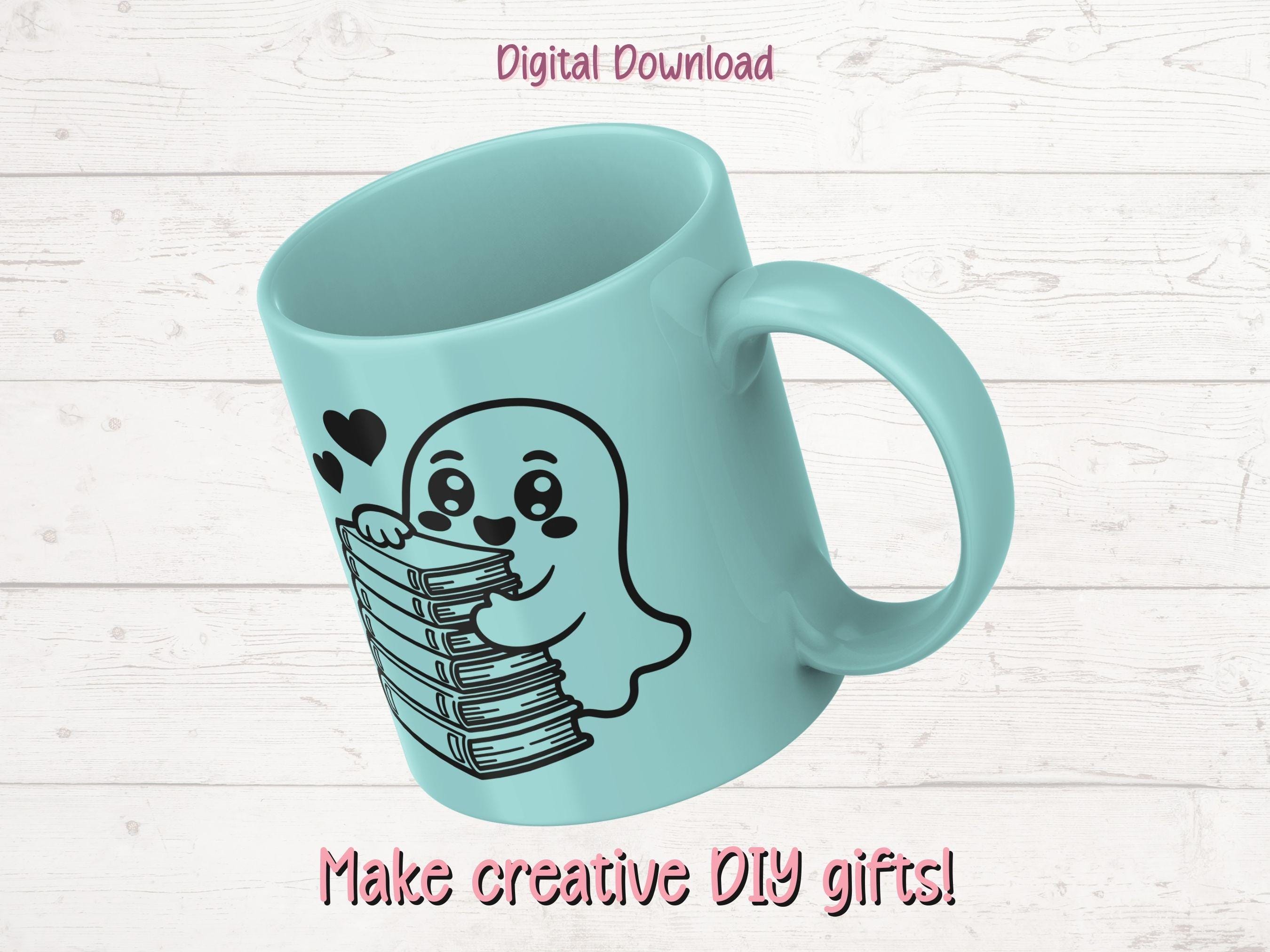 Ghost Books SVG Bundle, Cricut Silhouette Cut Files (digital) - Etsy