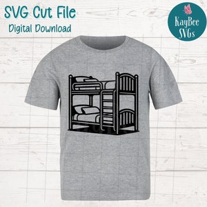 Bunk Beds SVG Digital Cut File for Cricut, Silhouette, Engraving ...