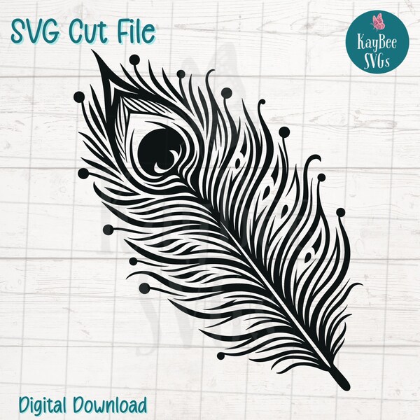 Peacock Feather Svg - Etsy
