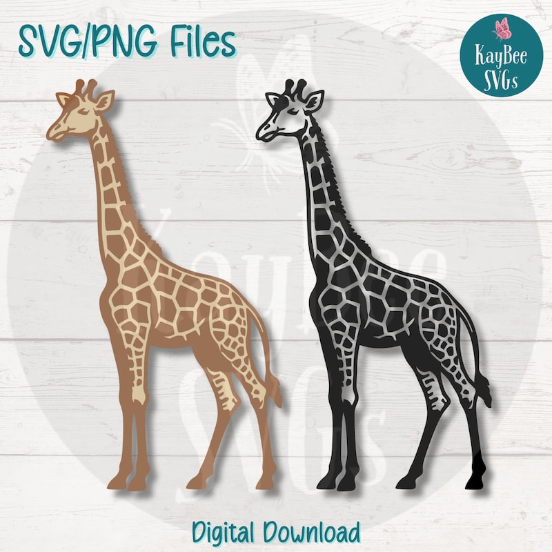 Giraffe Svg - Etsy