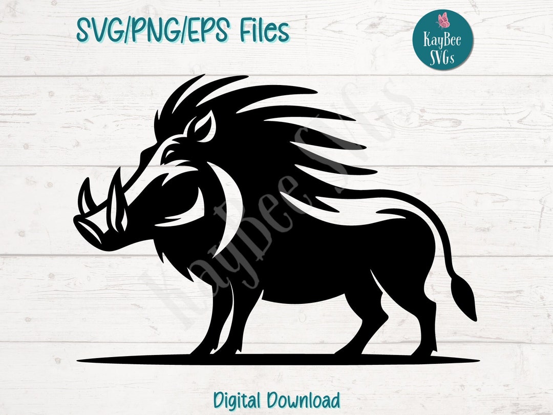 Warthog SVG | PNG | EPS Cut Files for Cricut, Silhouette, Digital ...