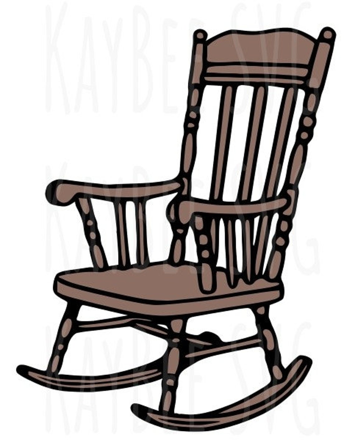 Rocking Chair SVG PNG JPG Clipart Digital Cut File Download - Etsy
