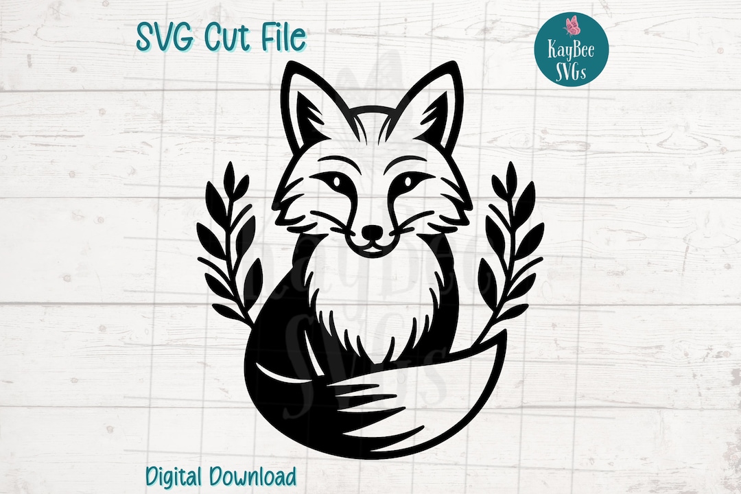 Fox SVG PNG Clipart Cut Files for Cricut, Silhouette, Laser Engraving ...