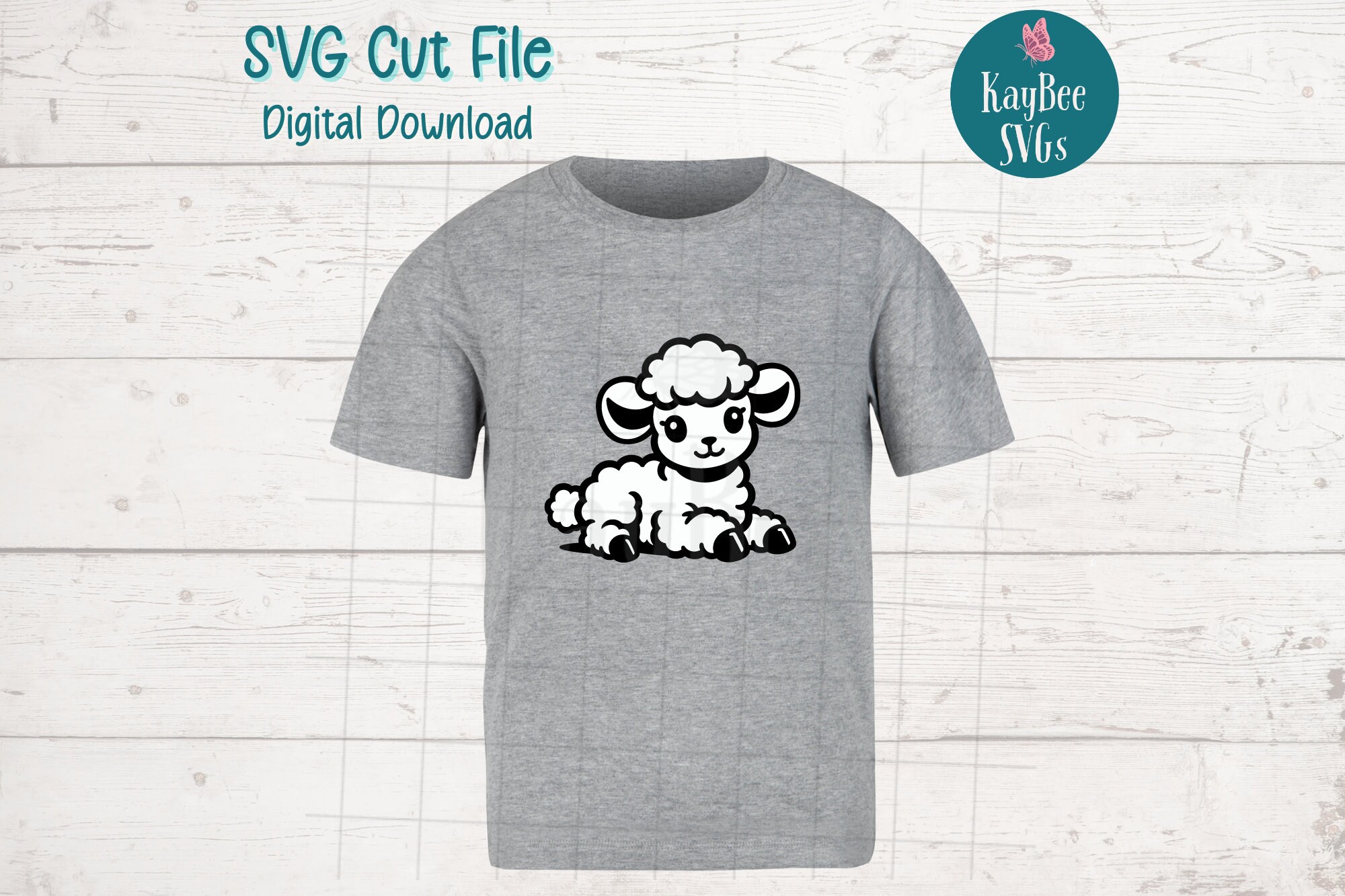 Lamb SVG PNG Clipart Cut Files for Cricut, Silhouette, Laser Engraving ...